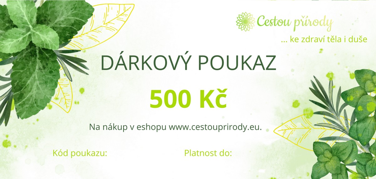 Dárkové poukazy - Cestou přírody